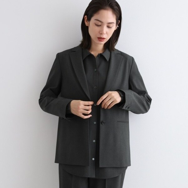 インディヴィ（INDIVI）/【日本製／SETUP可能】ゆるシルエットジャケット