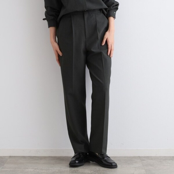 インディヴィ（INDIVI）/【日本製／SETUP可能】こなれテーパードパンツ