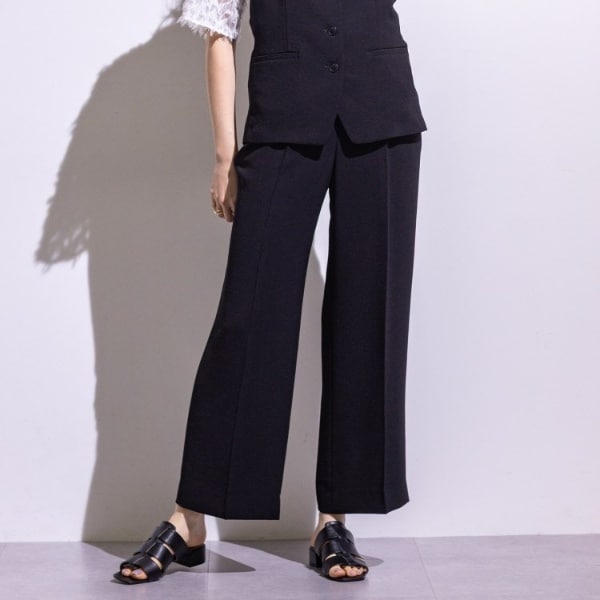 インディヴィ（INDIVI）/【着る日傘遮熱UVケア】ワイドパンツ
