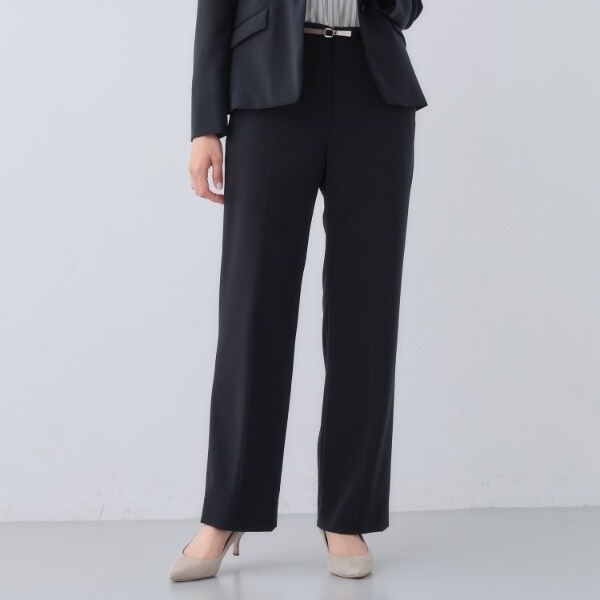 インディヴィ（INDIVI）/【洗える／リクルートスーツ】ストレッチストレートラインパンツ