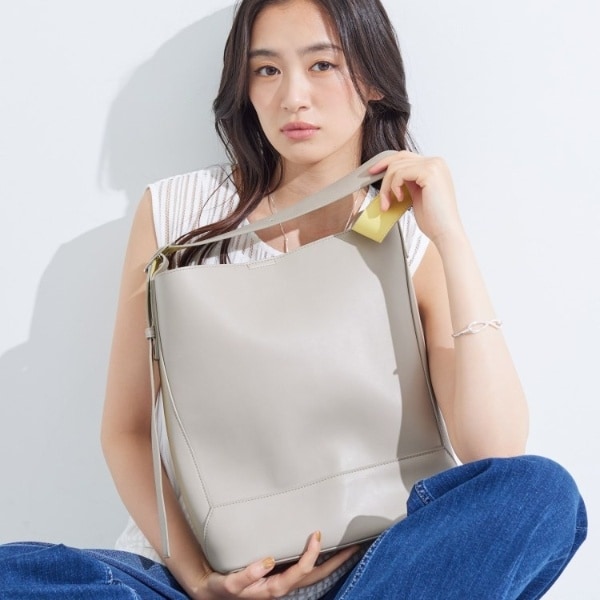 インディヴィ（INDIVI）/【A4サイズ対応】ワンショルダートートバッグ