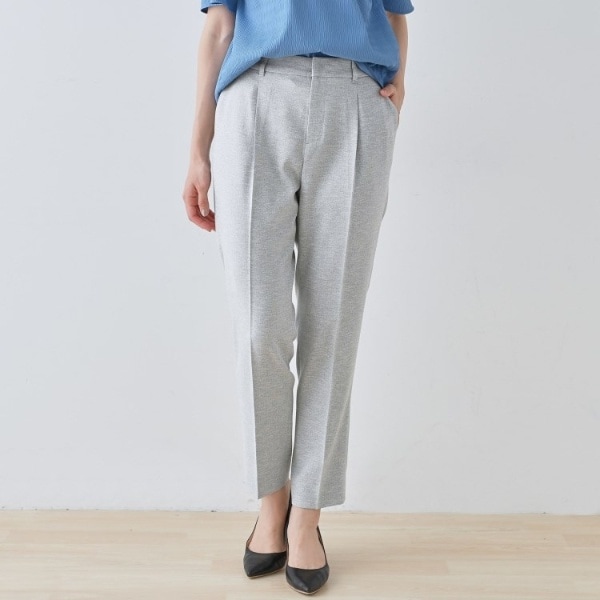 インディヴィ（INDIVI）/【通勤スーツ】ドライタッチテーパードパンツ