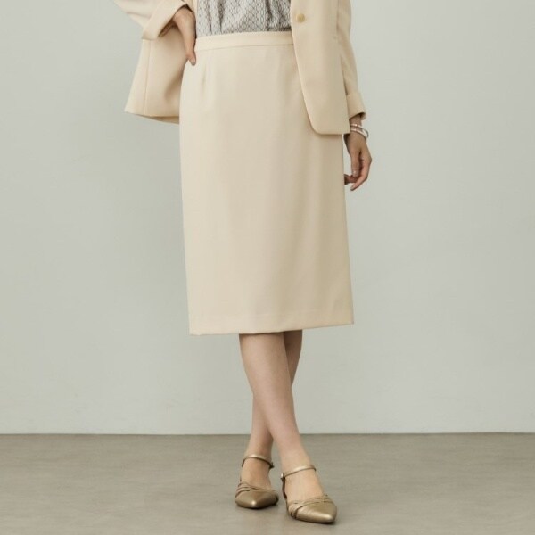 インディヴィ（INDIVI）/【洗える／UVケア】ストレッチ ストレートスカート