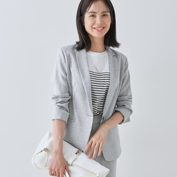 インディヴィ（INDIVI）/【通勤スーツ】ドライタッチテーラードジャケット