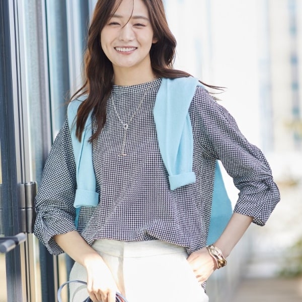 インディヴィ（INDIVI）/【UVケア／吸汗速乾】スリーブデザインブラウス