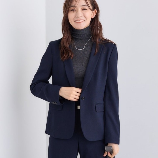 インディヴィ（INDIVI）/【日本製／通勤スーツ】プレシャスドビー テーラードジャケット