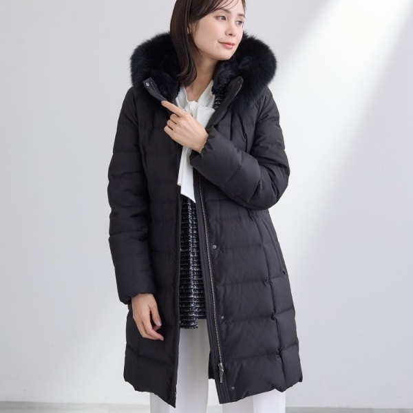 インディヴィ（INDIVI）/【名品／撥水／抗菌防臭】ロング丈リサイクルダウンコート