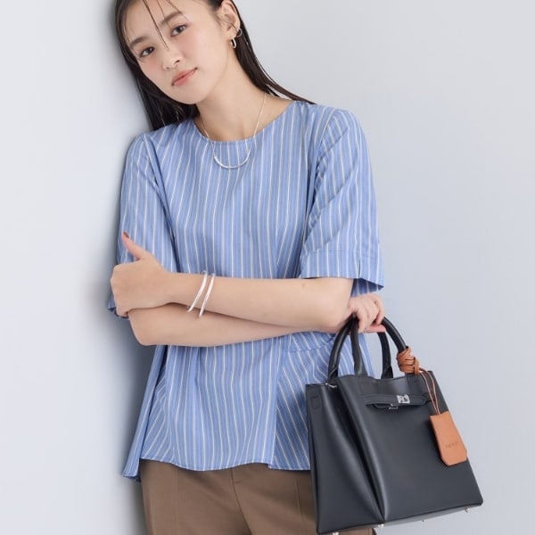 インディヴィ（INDIVI）/【UVケア】バックデザインブラウス