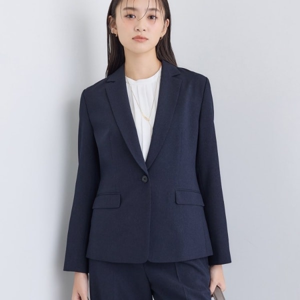 インディヴィ（INDIVI）/【洗える／通勤／スーツ】メランジストレッチ テーラージャケット