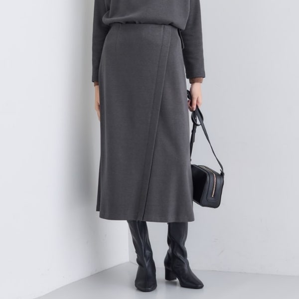 インディヴィ（INDIVI）/【SETUP可能／洗える／UVケア】ライトジャージ セミフレアスカート