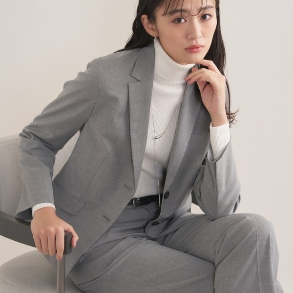 インディヴィ（INDIVI）/【ウール混／スーツ】テーラードカラージャケット