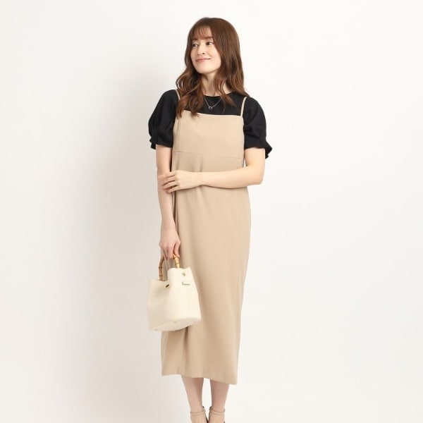 クード シャンス（COUP DE CHANCE）/【洗える／日本製／アジャスター付】キャミワンピース