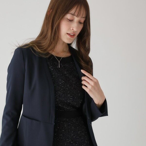 クード シャンス（COUP DE CHANCE）/【洗える／日本製】ノーカラージャケット