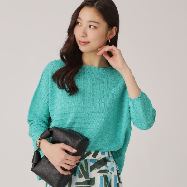 クード シャンス（COUP DE CHANCE）/【洗える／日本製】ざっくり編み柄ニットトップス