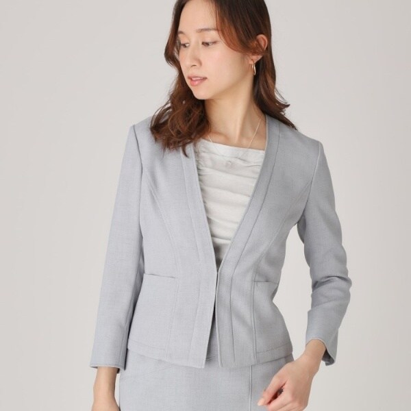 クード シャンス（COUP DE CHANCE）/【手洗い可／日本製】ノーカラージャケット