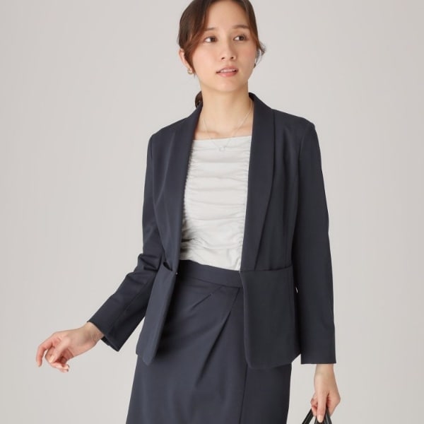 クード シャンス（COUP DE CHANCE）/【洗える／日本製】ショールカラージャケット