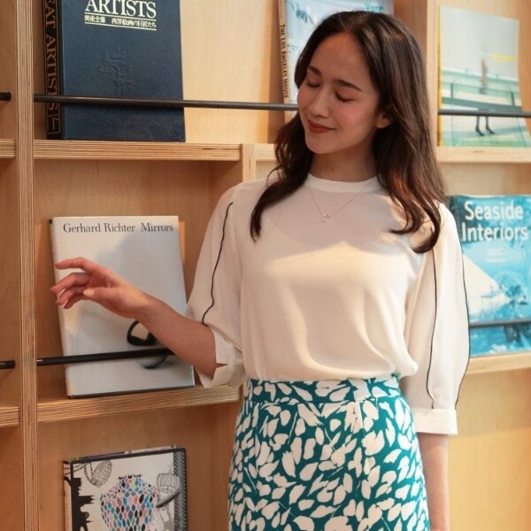 クード シャンス（COUP DE CHANCE）/【洗える／刺しゅうディテール】袖デザインブラウス