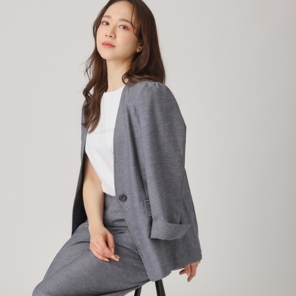 クード シャンス（COUP DE CHANCE）/【洗える／日本製】ノーカラージャケット