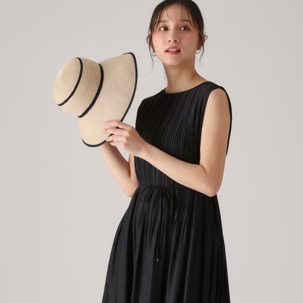 クード シャンス（COUP DE CHANCE）/【洗える／プリーツ加工】ノースリーブワンピース