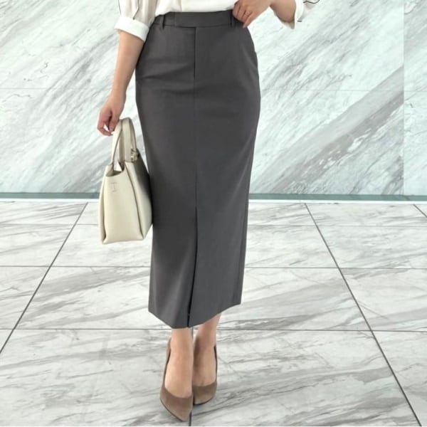 クード シャンス（COUP DE CHANCE）/【洗える／日本製／ロング丈】ストレートシルエットのスカート