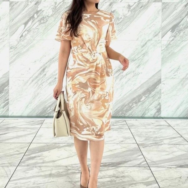 クード シャンス（COUP DE CHANCE）/【洗える／日本製】柄ワンピース