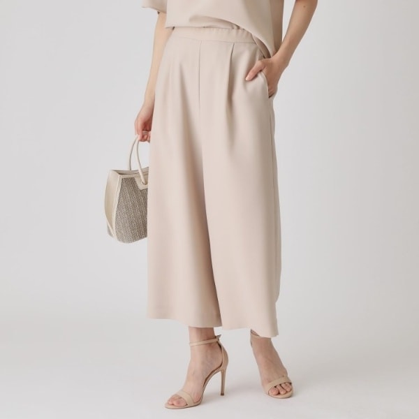 クード シャンス（COUP DE CHANCE）/【洗える／日本製】ウエストゴムワイドパンツ