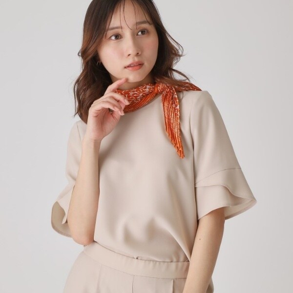 クード シャンス（COUP DE CHANCE）/【洗える／日本製／清涼感／セットアップ可】袖デザインブラウス