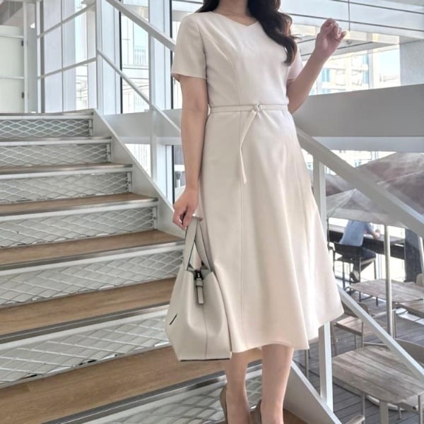 クード シャンス（COUP DE CHANCE）/【手洗い可／日本製】Aラインフレアワンピース