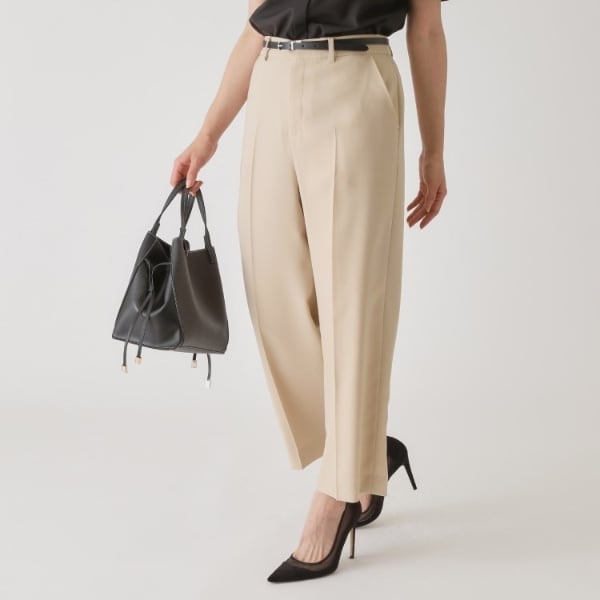 クード シャンス（COUP DE CHANCE）/【手洗い可／日本製】センタープレス ストレートパンツ