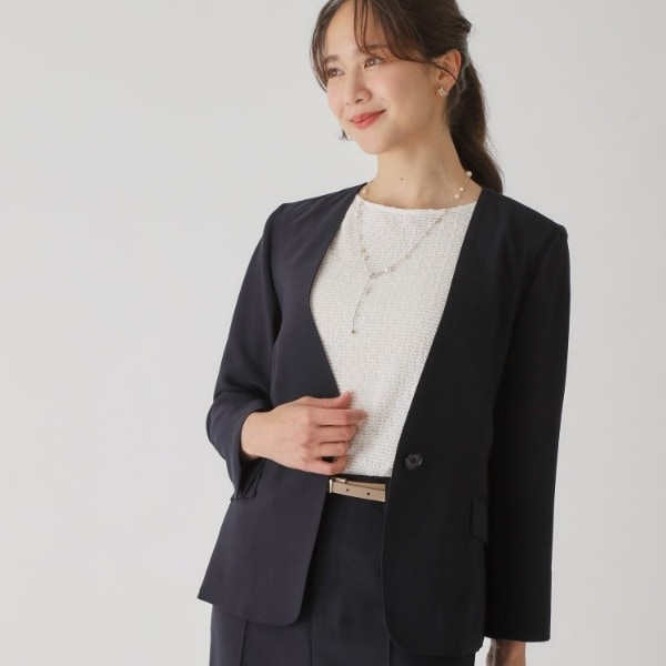 クード シャンス（COUP DE CHANCE）/【手洗い可／通勤】ノーカラージャケット