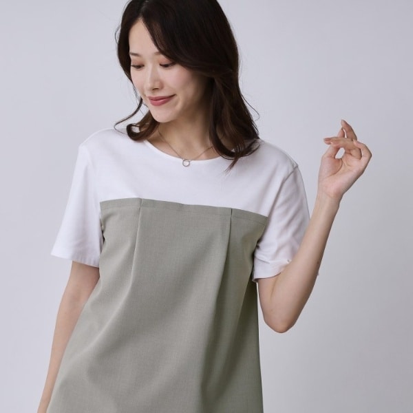 クード シャンス（COUP DE CHANCE）/【手洗い可／セットアップ可】レイヤード風カットソー