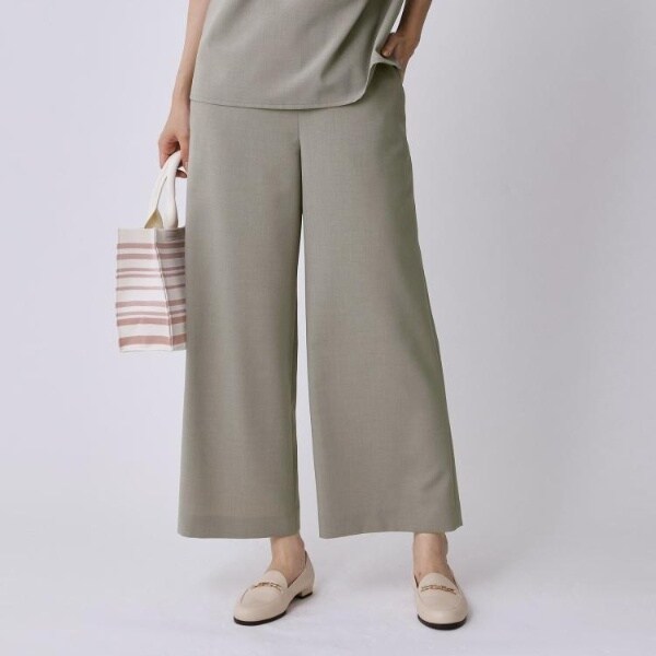 クード シャンス（COUP DE CHANCE）/【手洗い可／日本製】ストレートワイドパンツ