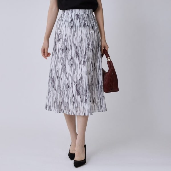 クード シャンス（COUP DE CHANCE）/【手洗い可／日本製】プリント柄スカート