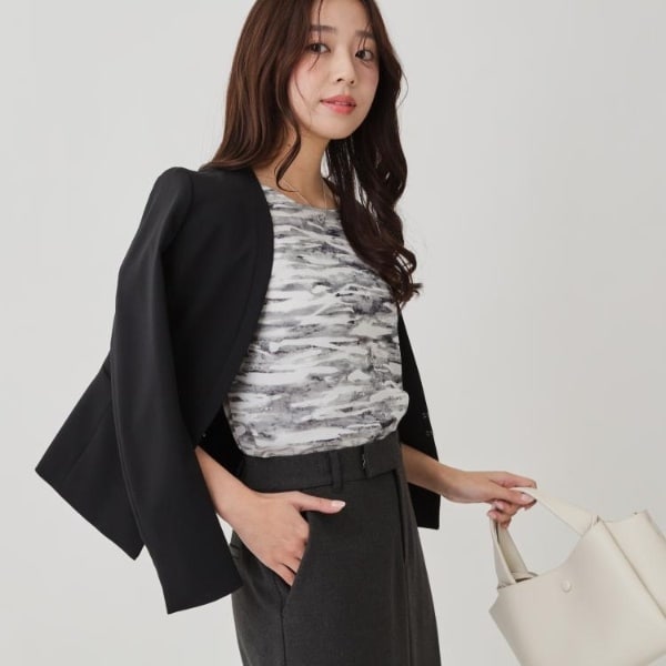 クード シャンス（COUP DE CHANCE）/【手洗い可／日本製】プリント柄ブラウス