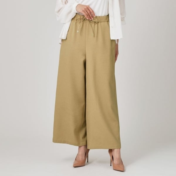 クード シャンス（COUP DE CHANCE）/【手洗い可／ウエストゴム】ストレートワイドのイージーパンツ