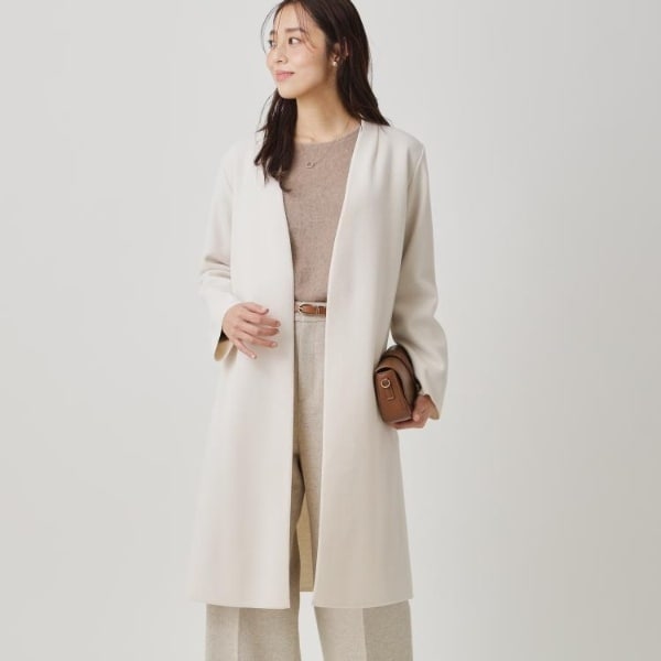 クード シャンス（COUP DE CHANCE）/【日本製／ジャージ素材／裏地無し／軽い着心地】Iラインシルエットのコーディガン