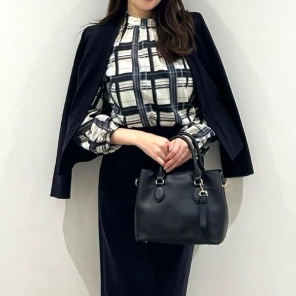 クード シャンス（COUP DE CHANCE）/【手洗い可／日本製】チェック柄ブラウス