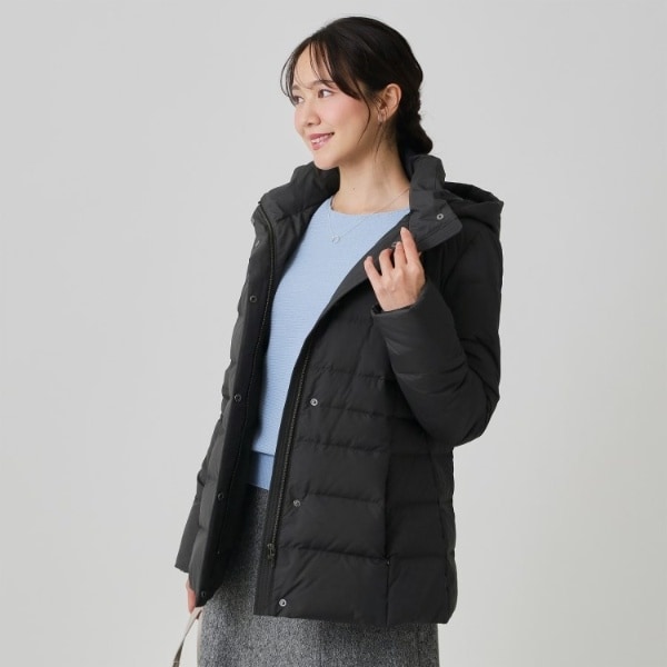 クード シャンス（COUP DE CHANCE）/【フランス産ホワイトダックダウン／FP800保温性◎／抗菌防臭／手洗い可】ミドル丈ダウンコート