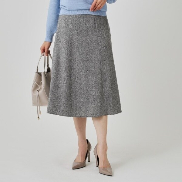 クード シャンス（COUP DE CHANCE）/【日本製】ラメ混ツイードフレアースカート