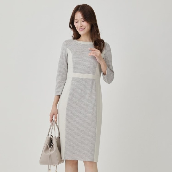 クード シャンス（COUP DE CHANCE）/【日本製／ラメ混】ジャージ素材タイトシルエットワンピース