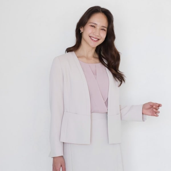 【NEW】クード シャンス（COUP DE CHANCE）/【手洗い可／日本製／伸縮性／スーツ可】カラーレスジャケット