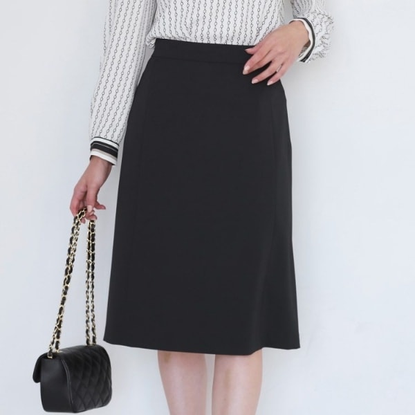 【NEW】クード シャンス（COUP DE CHANCE）/【手洗い可／日本製／伸縮性／スーツ可】セミフレアースカート