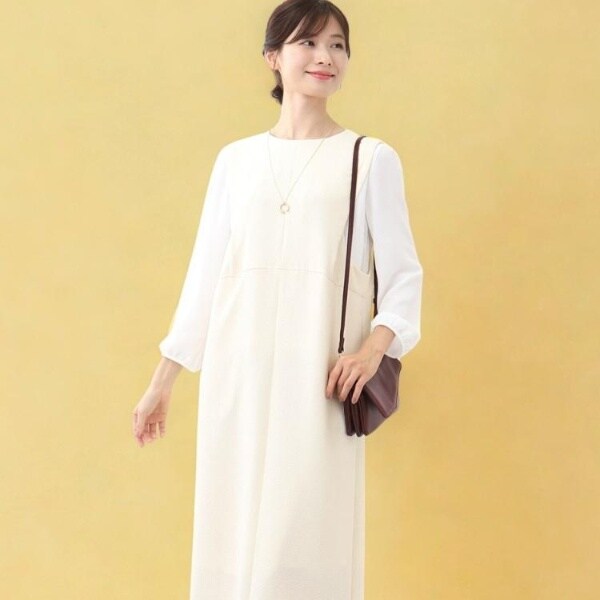 リフレクト（Reflect）/【手洗い可／すっきり見え】大人ジャンパードレス