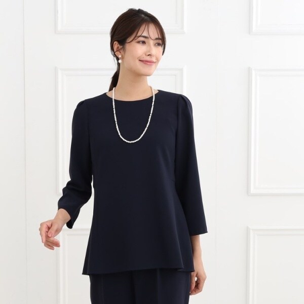 リフレクト（Reflect）/【フォーマル洗えるセットアップ可】ぺプラムデザインブラウス