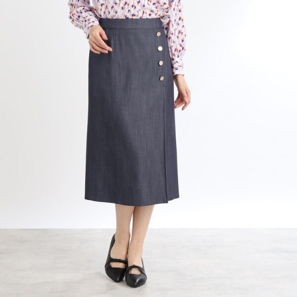 リフレクト（Reflect）/【手洗い可】デニム調タイトスカート
