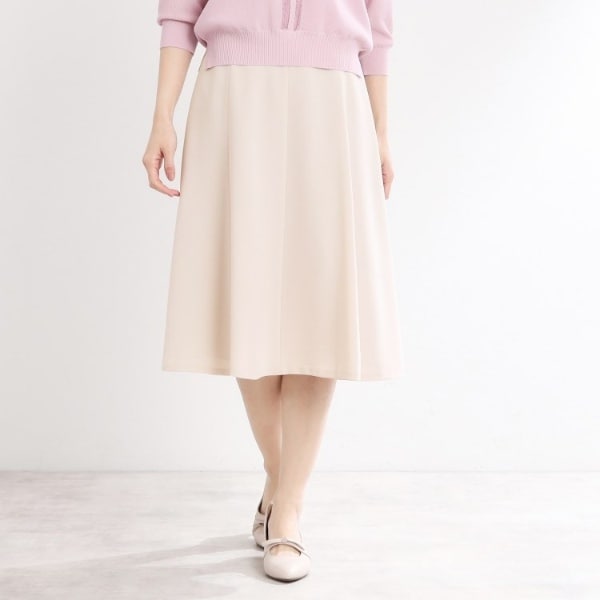 リフレクト（Reflect）/【マシンウォッシュ可／細見え】フレアシルエットスカート