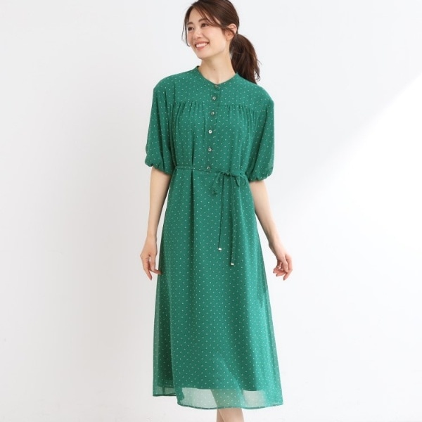 リフレクト（Reflect）/【夏SALE／WEB先行カラーあり／リボン取り外し可／マシンウォッシュ可】コツキ柄プリントワンピース