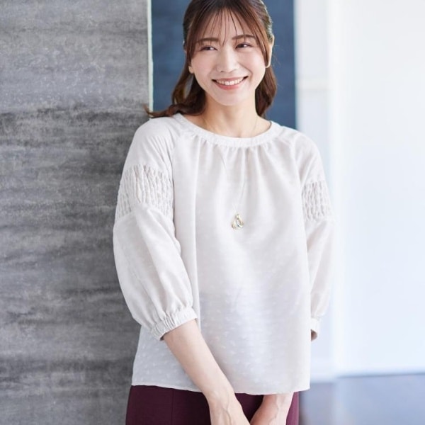 リフレクト（Reflect）/【一枚で着映える◎】レオパード風ジャカードブラウス