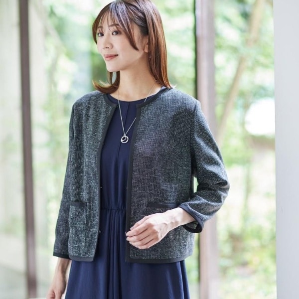 リフレクト（Reflect）/【軽い着心地】メッシュツイードジャケット