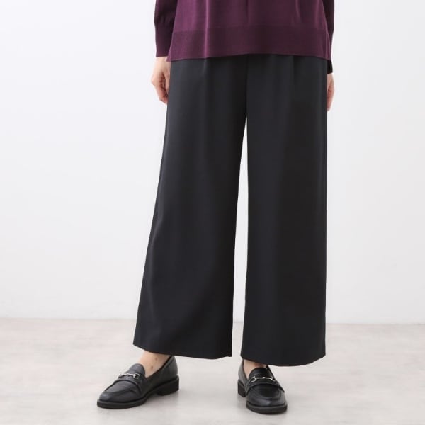 リフレクト（Reflect）/【すっきりシルエット】ワイドクロップドパンツ